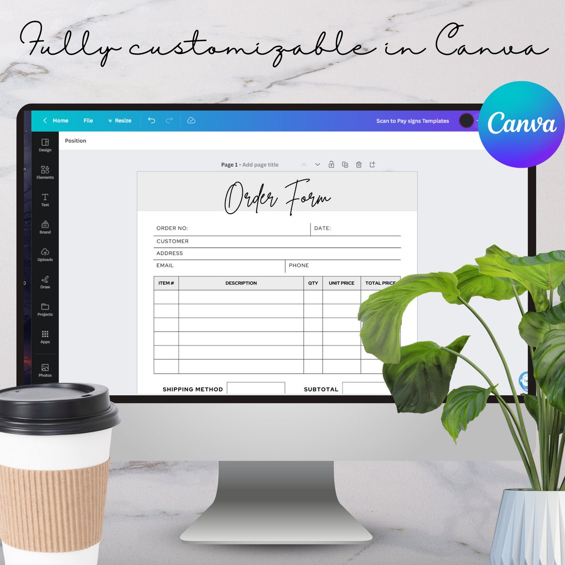 Editable Order Form Bundle Order Form Template Custom Order Form - Etsy