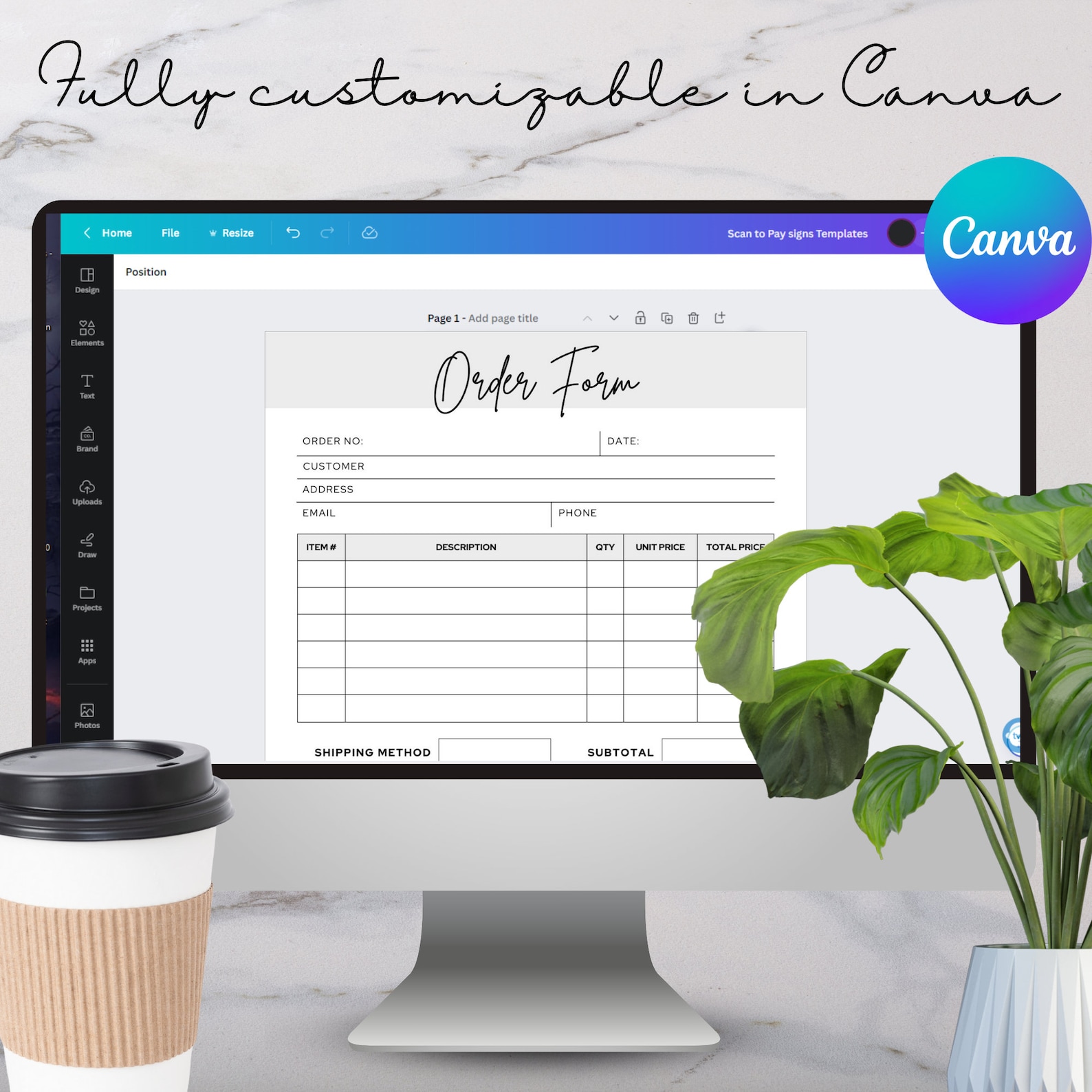 Editable Order Form Bundle Order Form Template Custom Order - Etsy