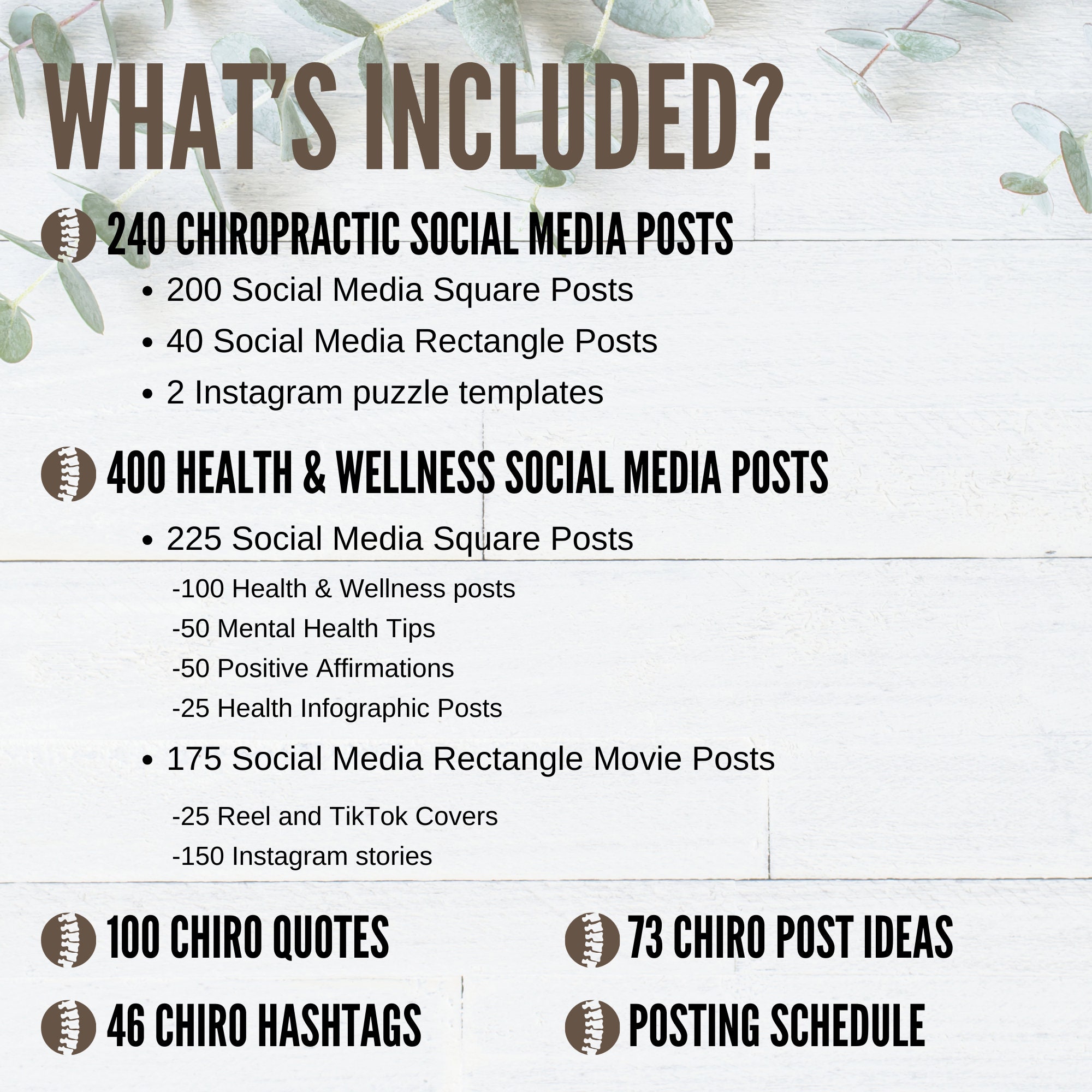 Ultimate Chiropractic Instagram Templates Bundle is Ultimate Social ...