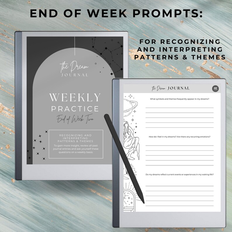 Remarkable Templates Dream Journal Remarkable Templates - Etsy