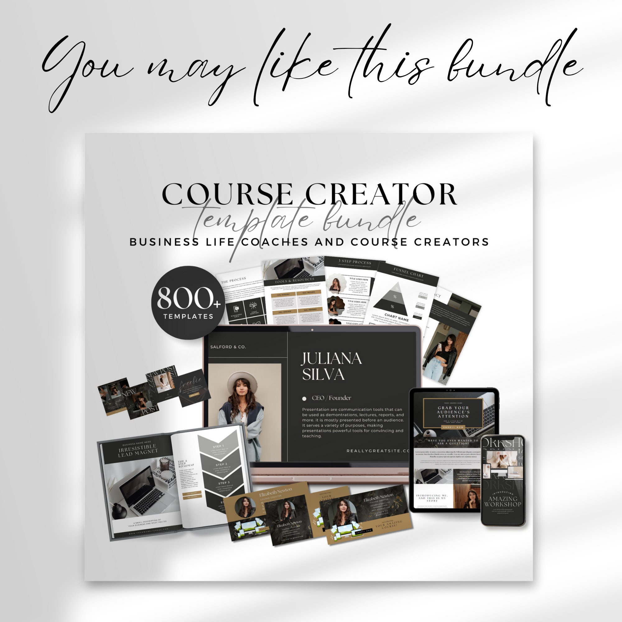 Editable Online Small Business Plan Templates for Business Coach, Life ...