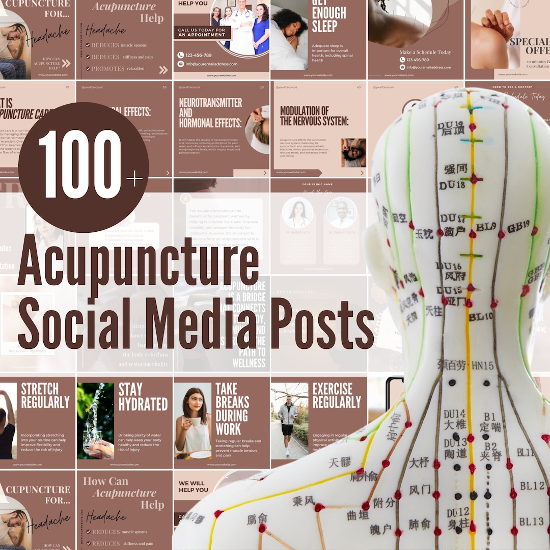 100+ Acupuncture Social Media Templates | Canva Instagram Templates for ...
