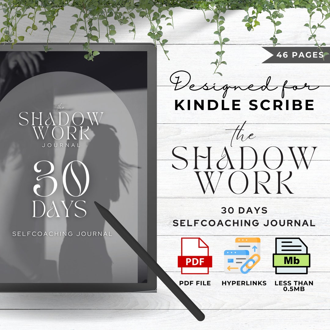 Shadow Work Journal Made for Kindle Scribe | Kindle Scribe Planner Kindle Template Kindle Scribe ...