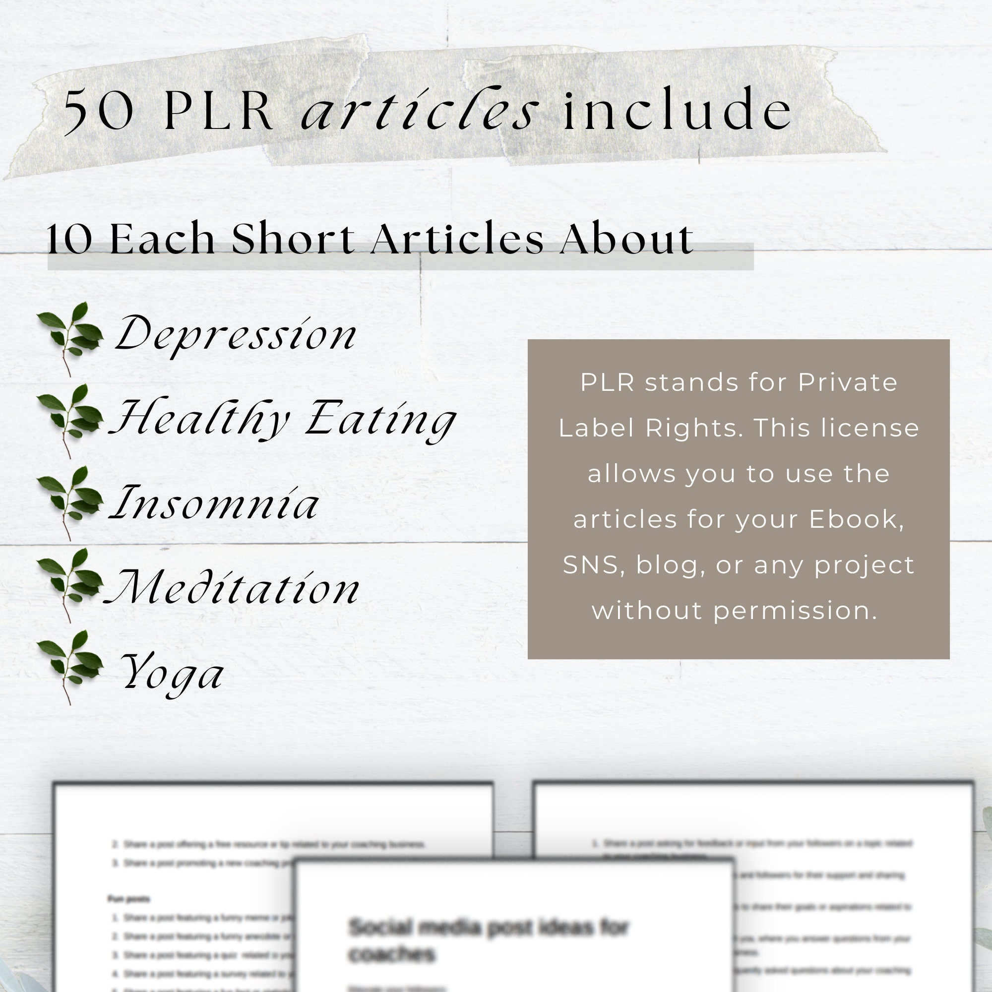 610 Health & Wellness Social Media Kit Instagram Bundle, Reel Covers ...