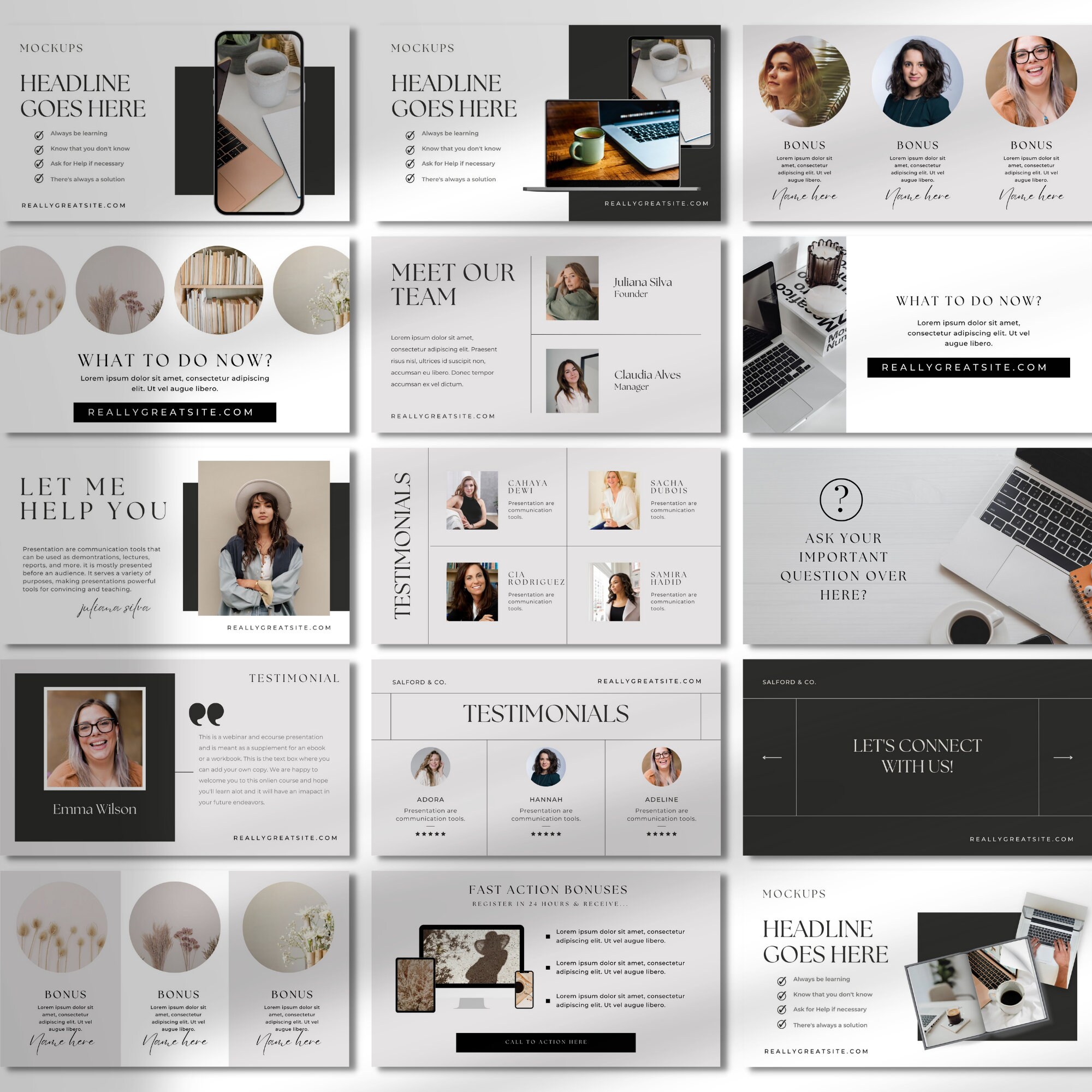 Course Slide Deck Template for Business Coach Course Creator Coaching ...