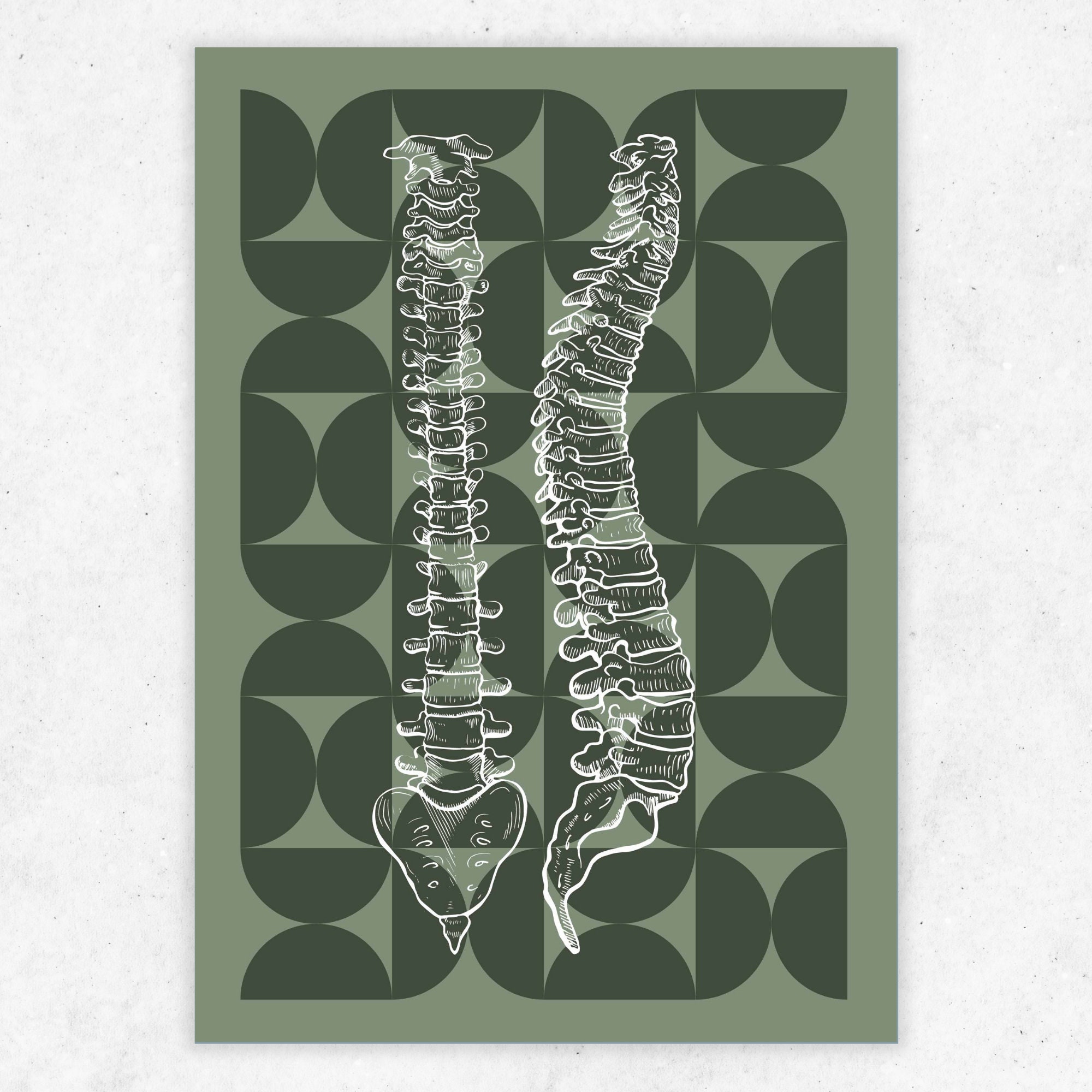 Chiropractic Art Bauhaus Poster Perfect for a Chiropractor Gifts ...