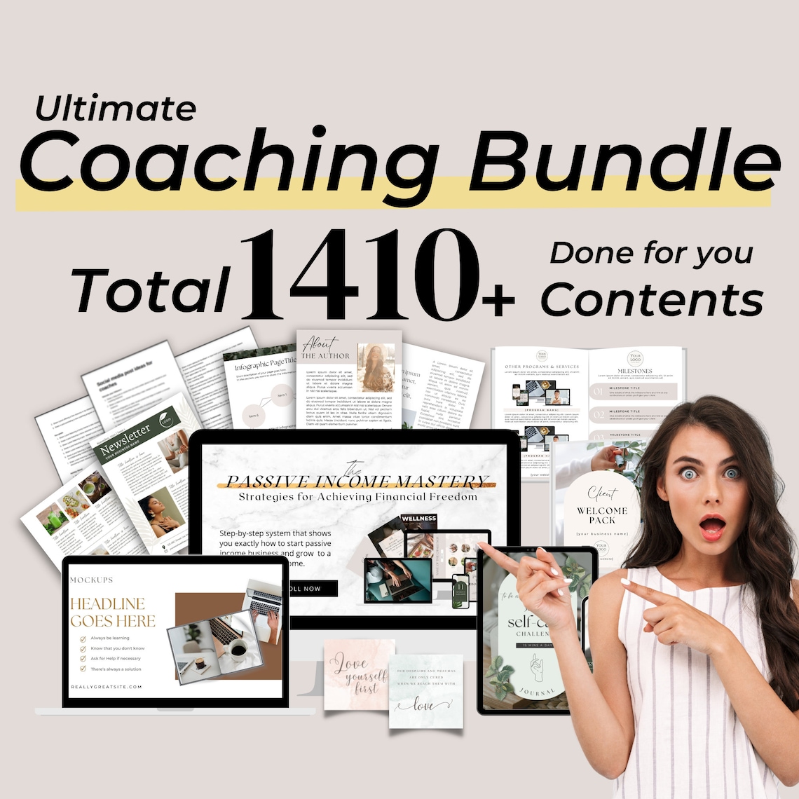 Ultimate Course Template for Life Coaches, Health Coaches | Landing ...