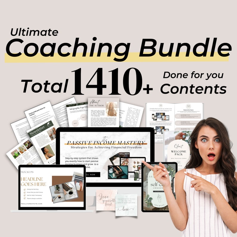 Ultimate Course Template for Life Coaches, Health Coaches | Landing ...