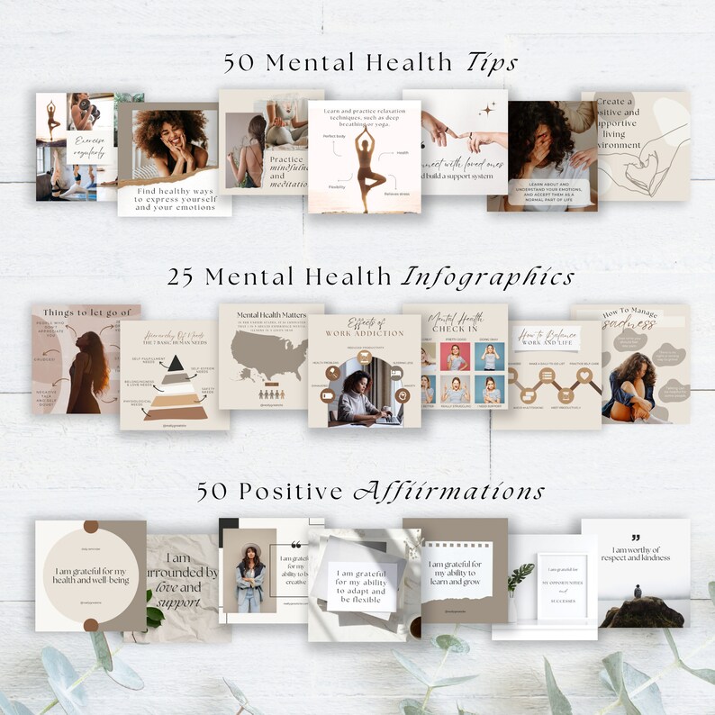 Mental Health Social Media Bundle Includes Instagram Bundle, Reel ...