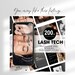Lash Tech Weekly Appointment Calendar Page Instagram Lash Tech Book Now ...