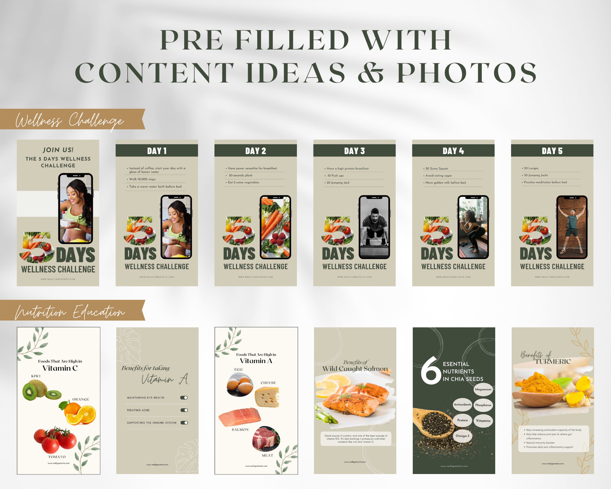 210+ Wellness and Health Instagram Story Canva Templates and Story ...