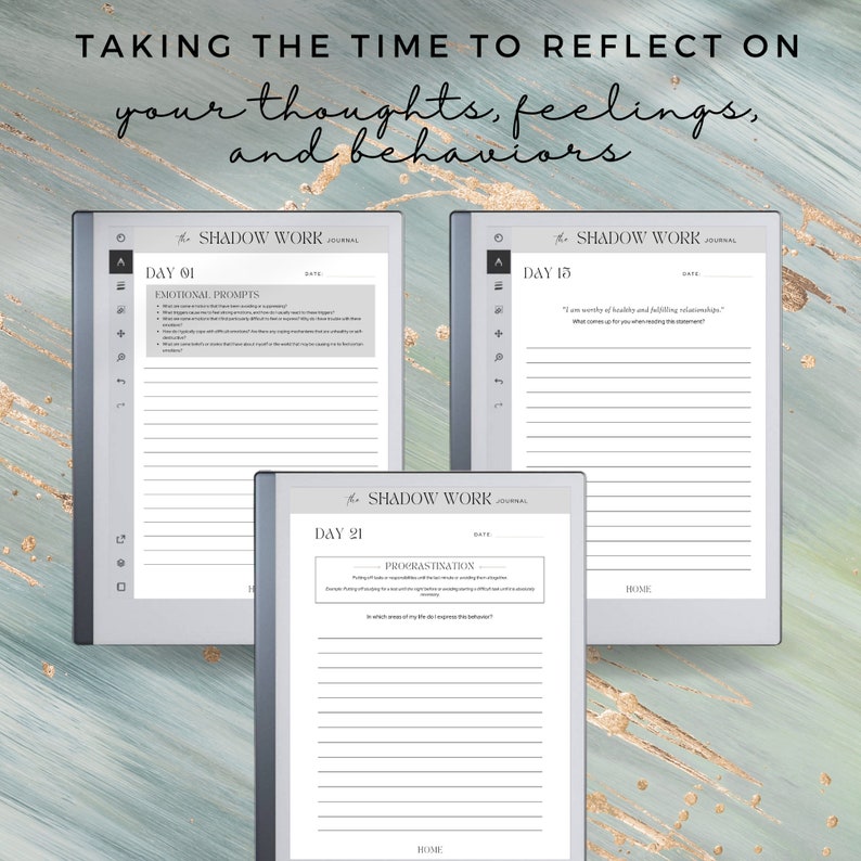 Remarkable Templates Shadow Work Journal Remarkable 2 Planner ...