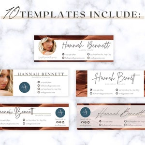 Email Signature Template Bundle for Coaches | Earthy Boho | Coaching ...