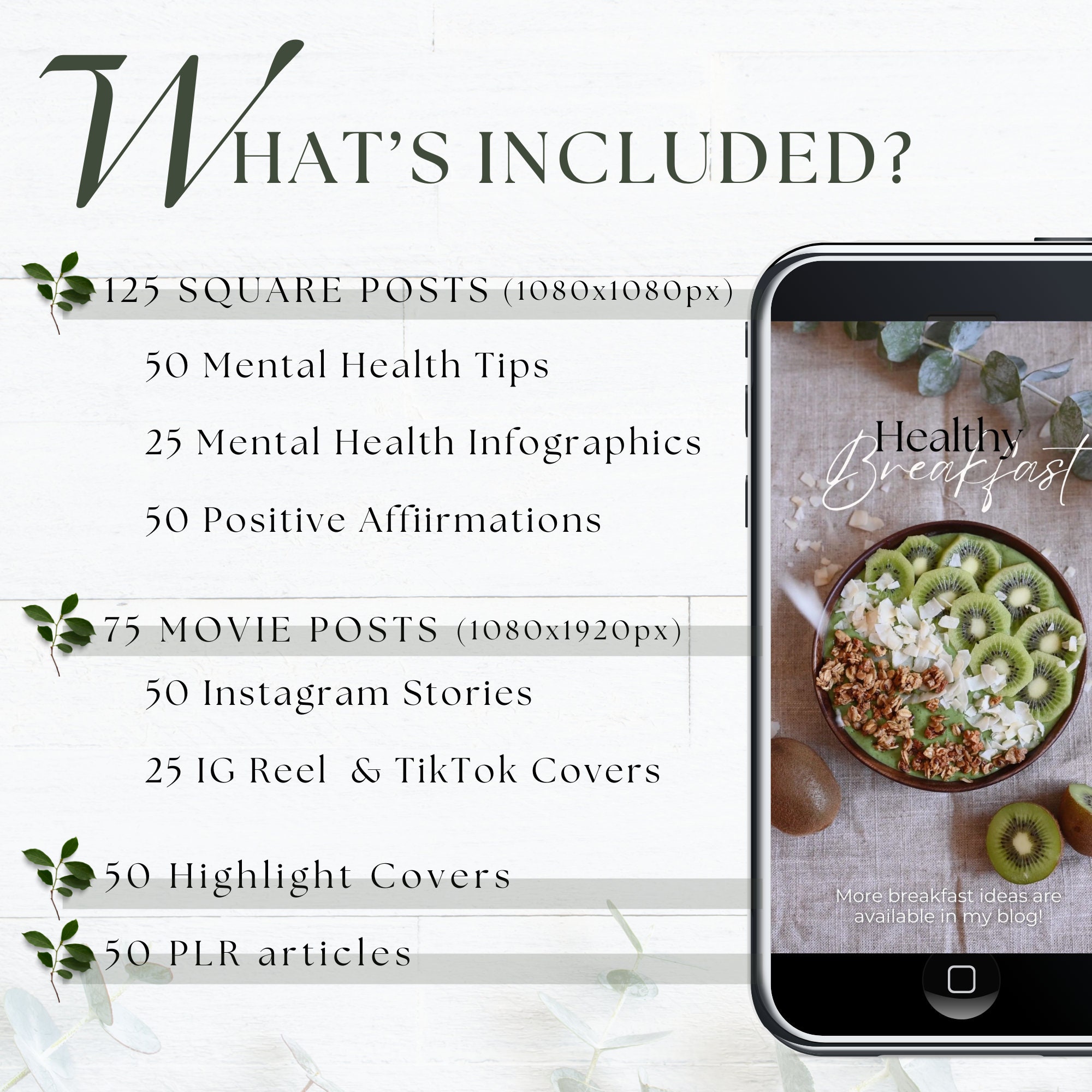 Mental Health Social Media Bundle Includes Instagram Bundle, Reel ...
