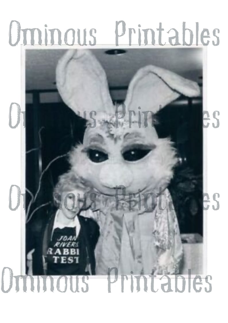 Creepy Vintage Easter Bunny Photo Digital Downloads - Cute Easter ...