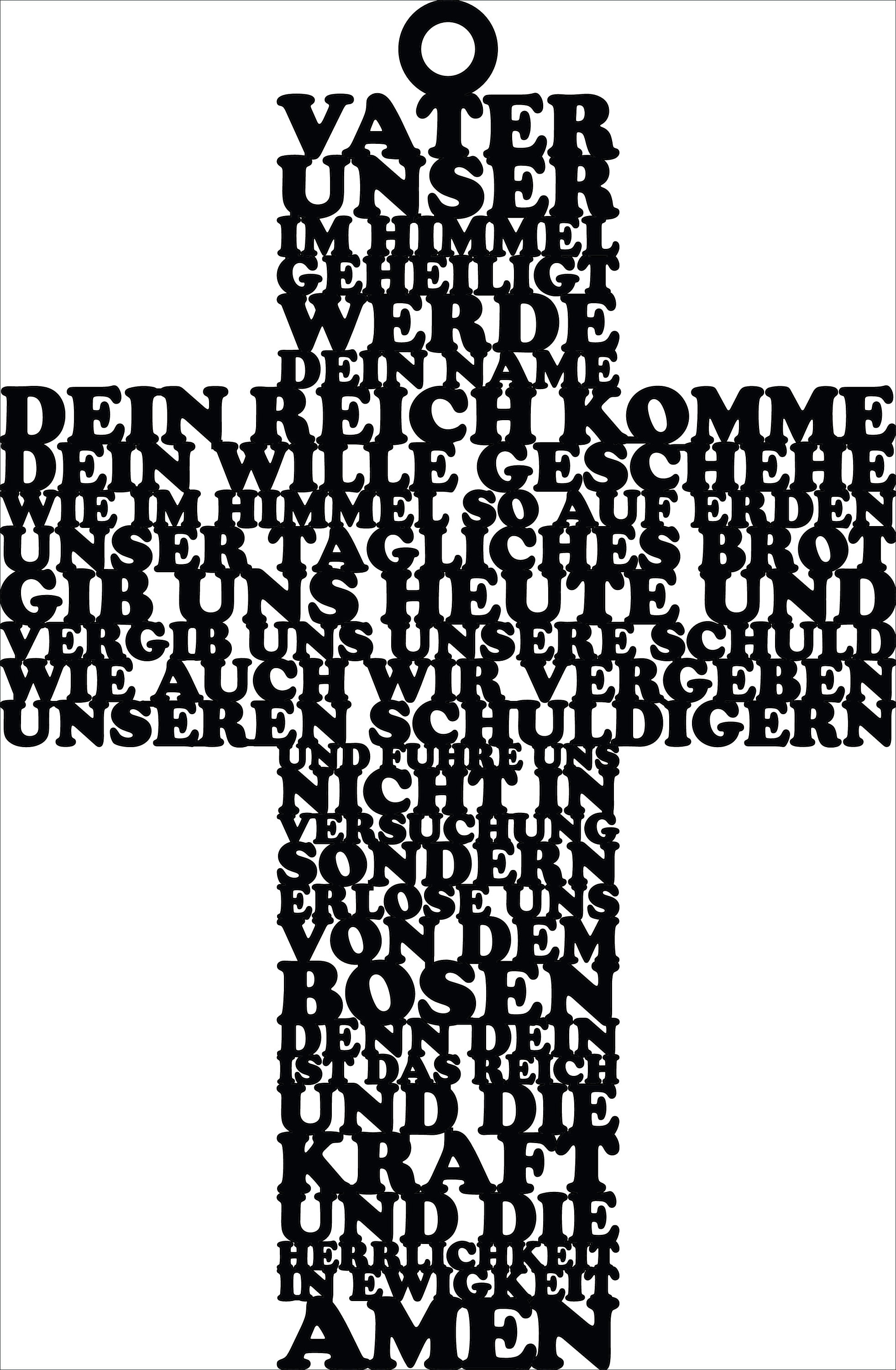 Our Father Cross German Complete Version - Etsy