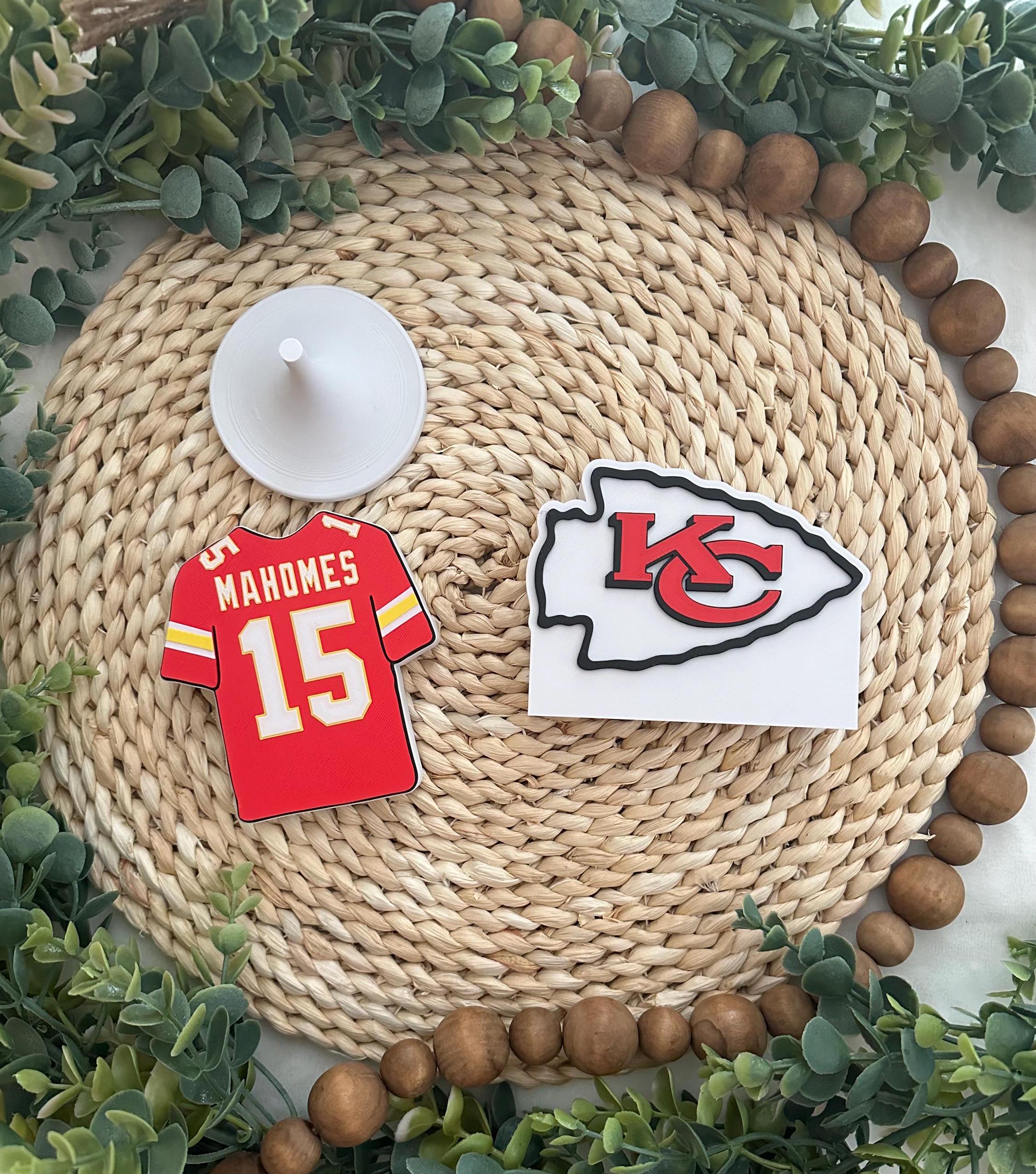 Kansas City Chiefs Tier Tray Decor - Table and Desk Art - Etsy