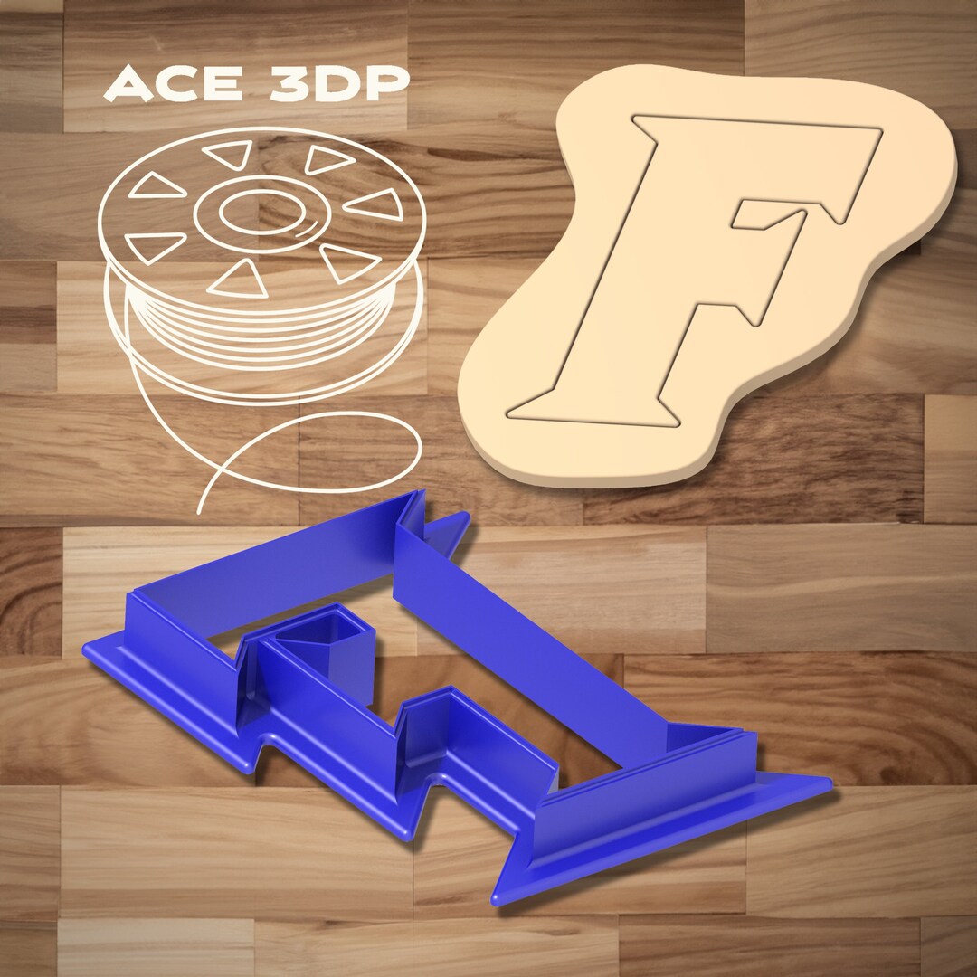 Block Letter F Cookie Cutter - Etsy