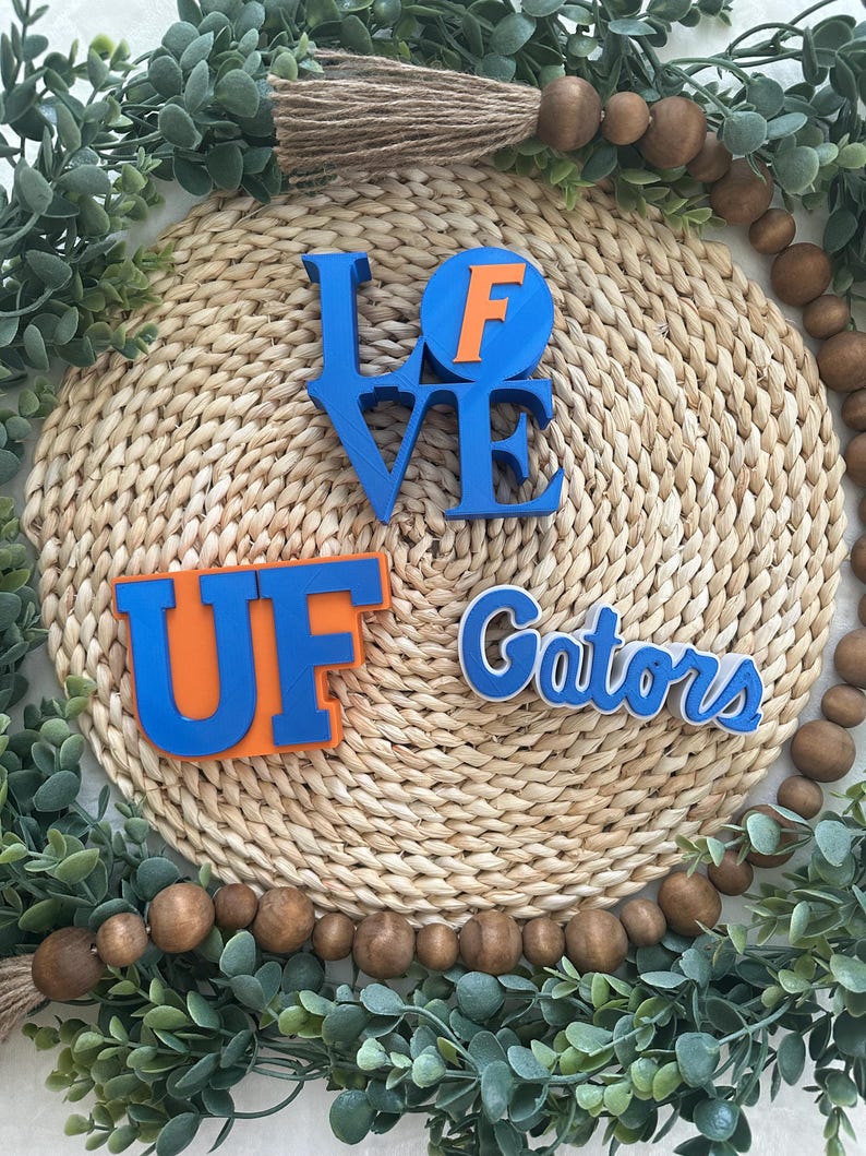 Florida Gators Tier Tray Decor - Table and Desk Art - Etsy