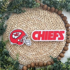 Kansas City Chiefs Tier Tray Decor - Table and Desk Art - Etsy