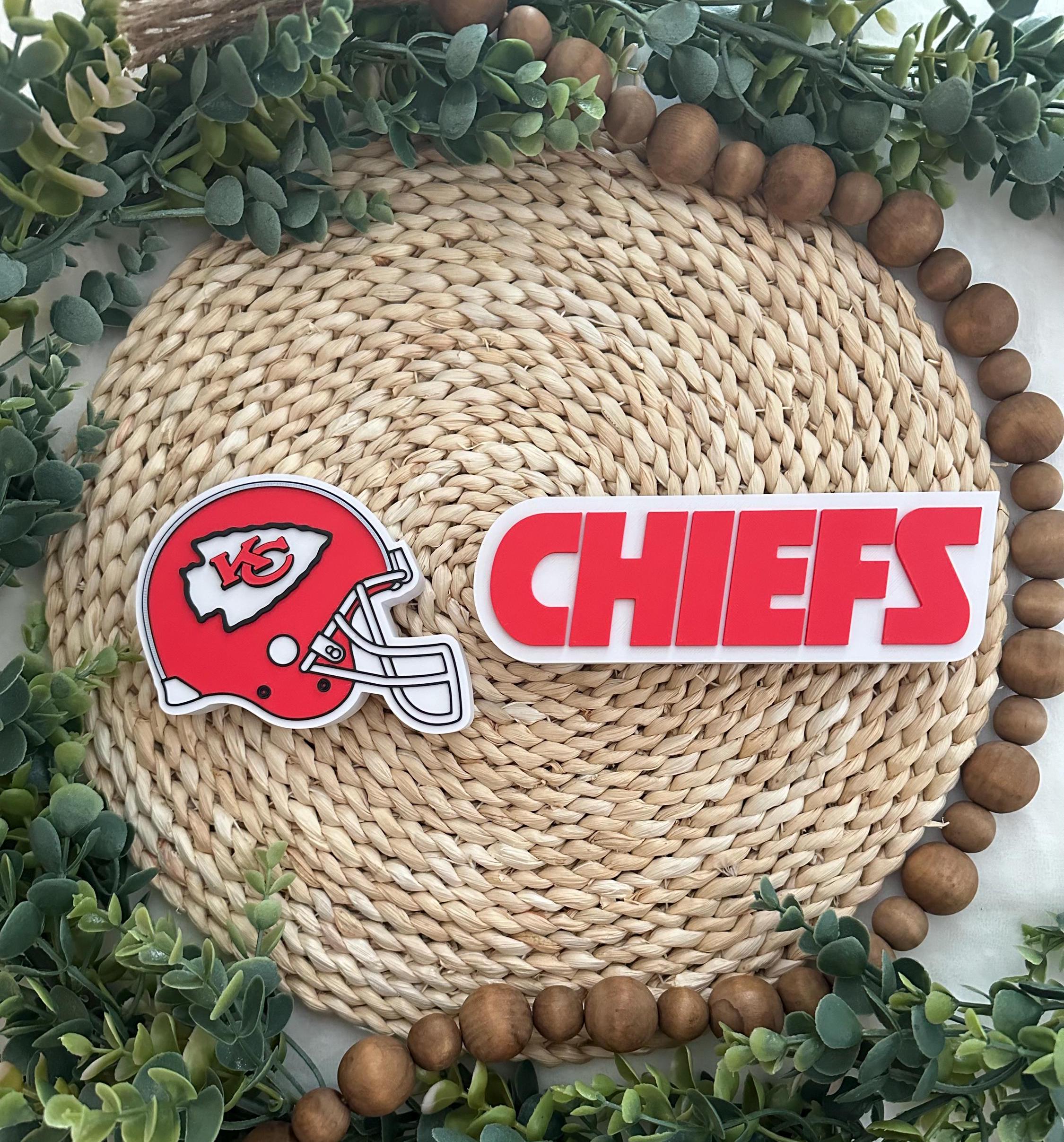 Kansas City Chiefs Tier Tray Decor - Table and Desk Art - Etsy