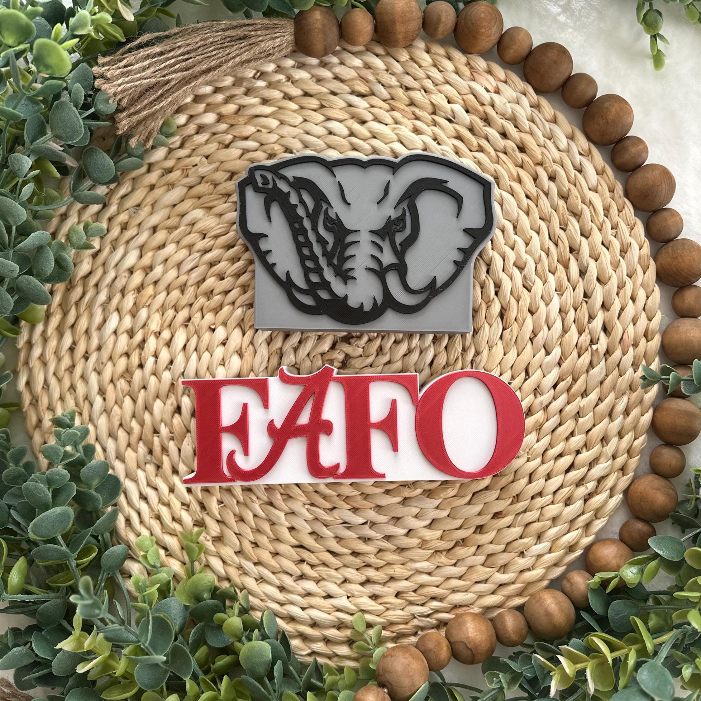 Alabama Crimson Tide Tier Tray Decor - Table and Desk Art - Etsy