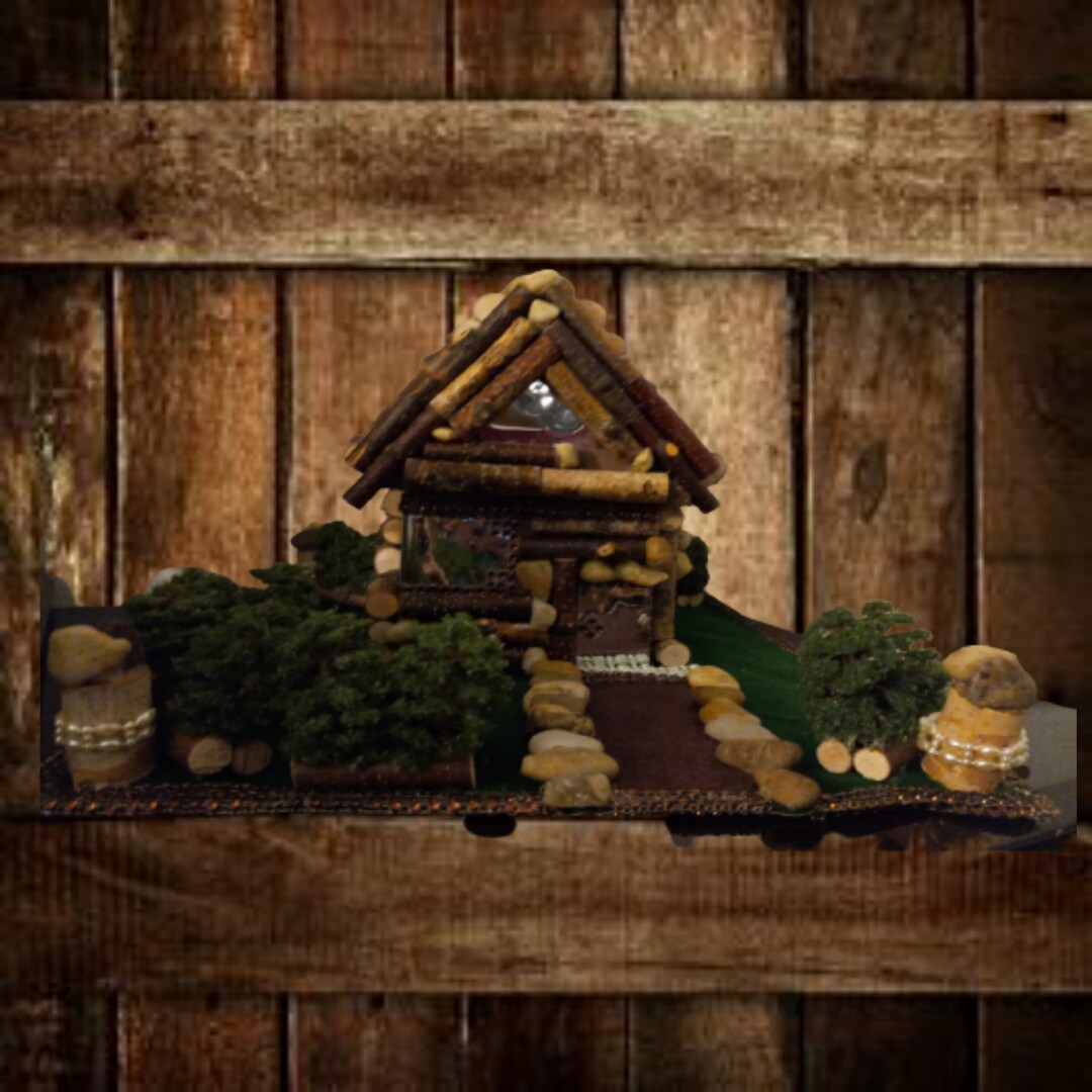 Storage Box Log Cabin House - Etsy