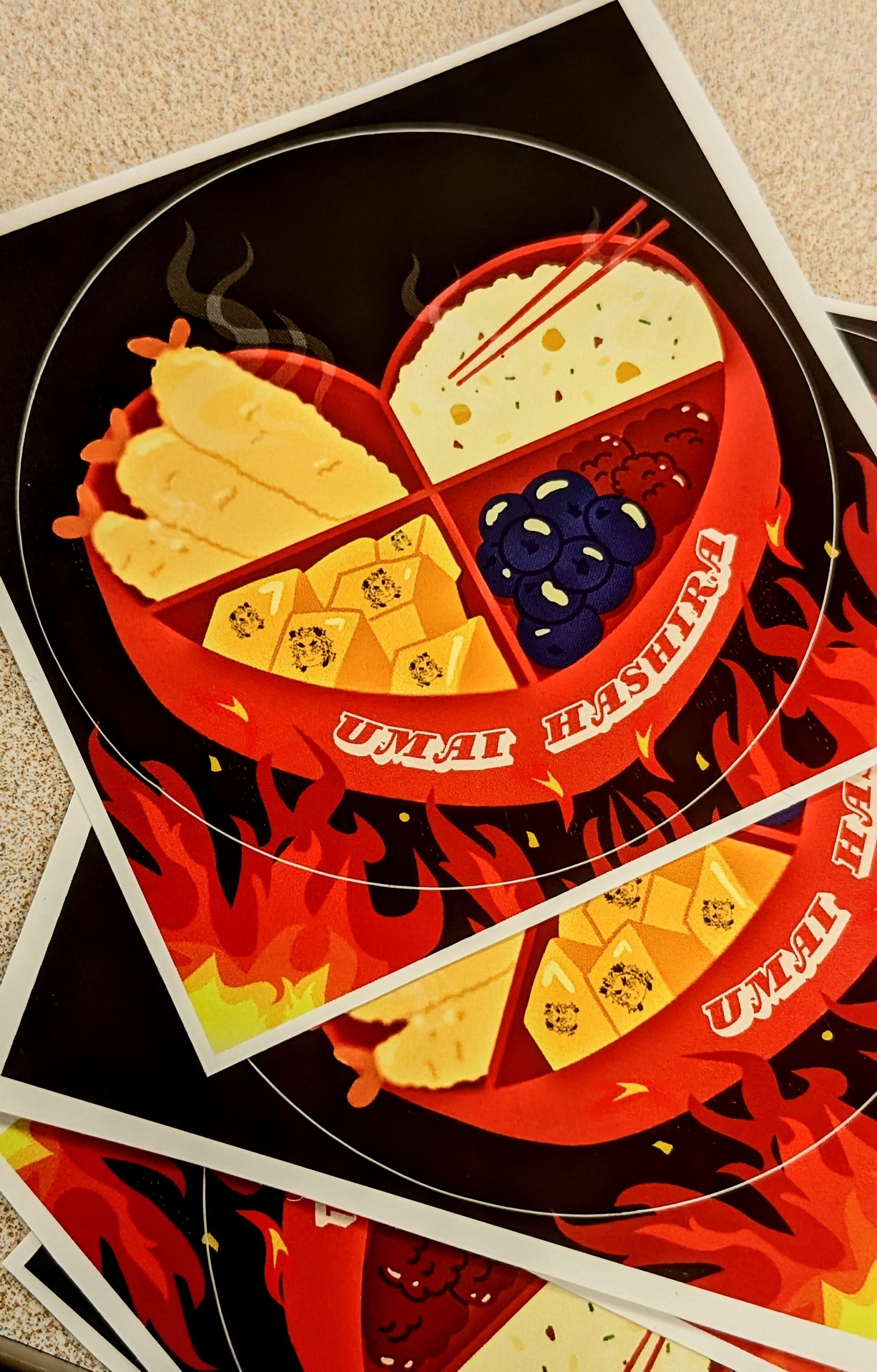 Demon Slayer Kyojuro Rengoku Flame Hashira Heart-shape Bento Box Round ...