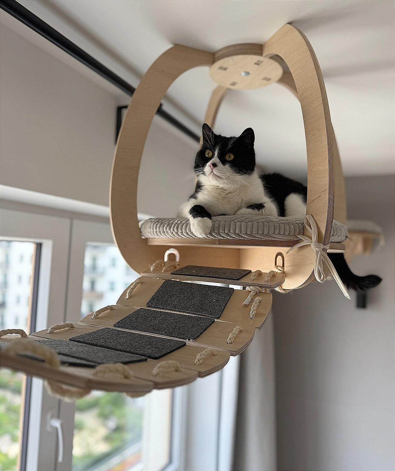 BRIDGE for Cats With Sisal Rope. Universal, Easy Connection and ...