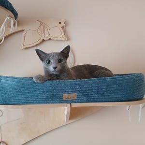 BIRCH Cat Tree - Modern Cat Wall Furniture, Perch. Multifunctional Cat ...