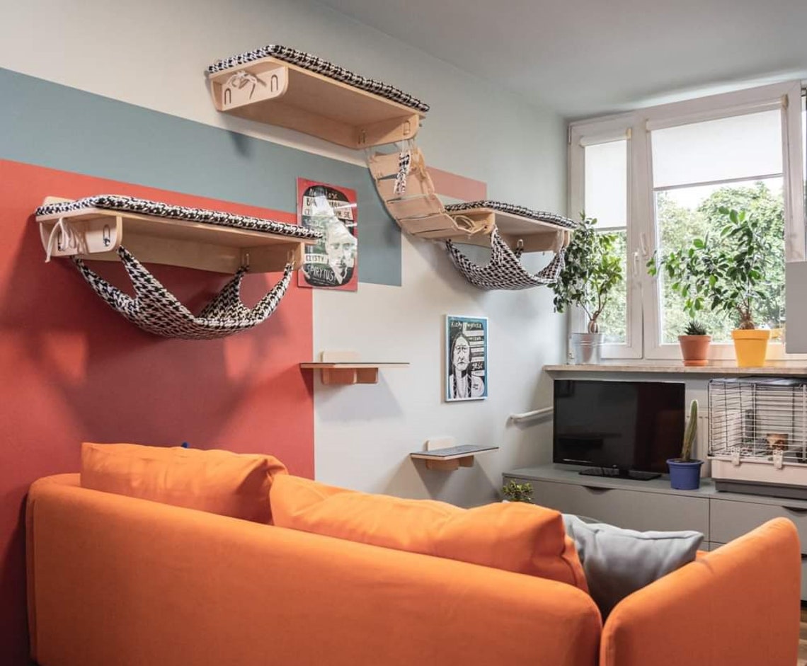 BIG SET Cat Wall Shelves - Etsy