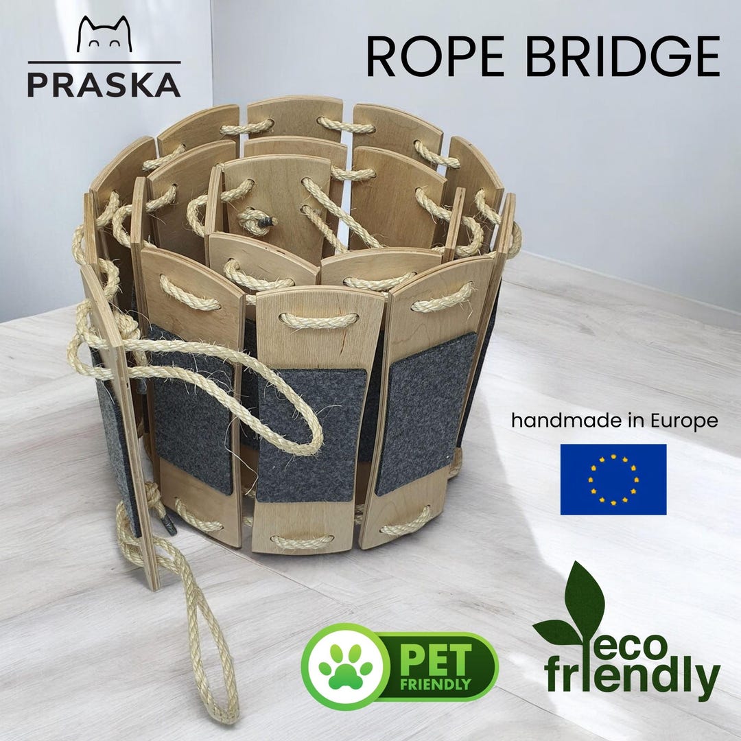 BRIDGE for Cats With Sisal Rope. Universal, Easy Connection and ...