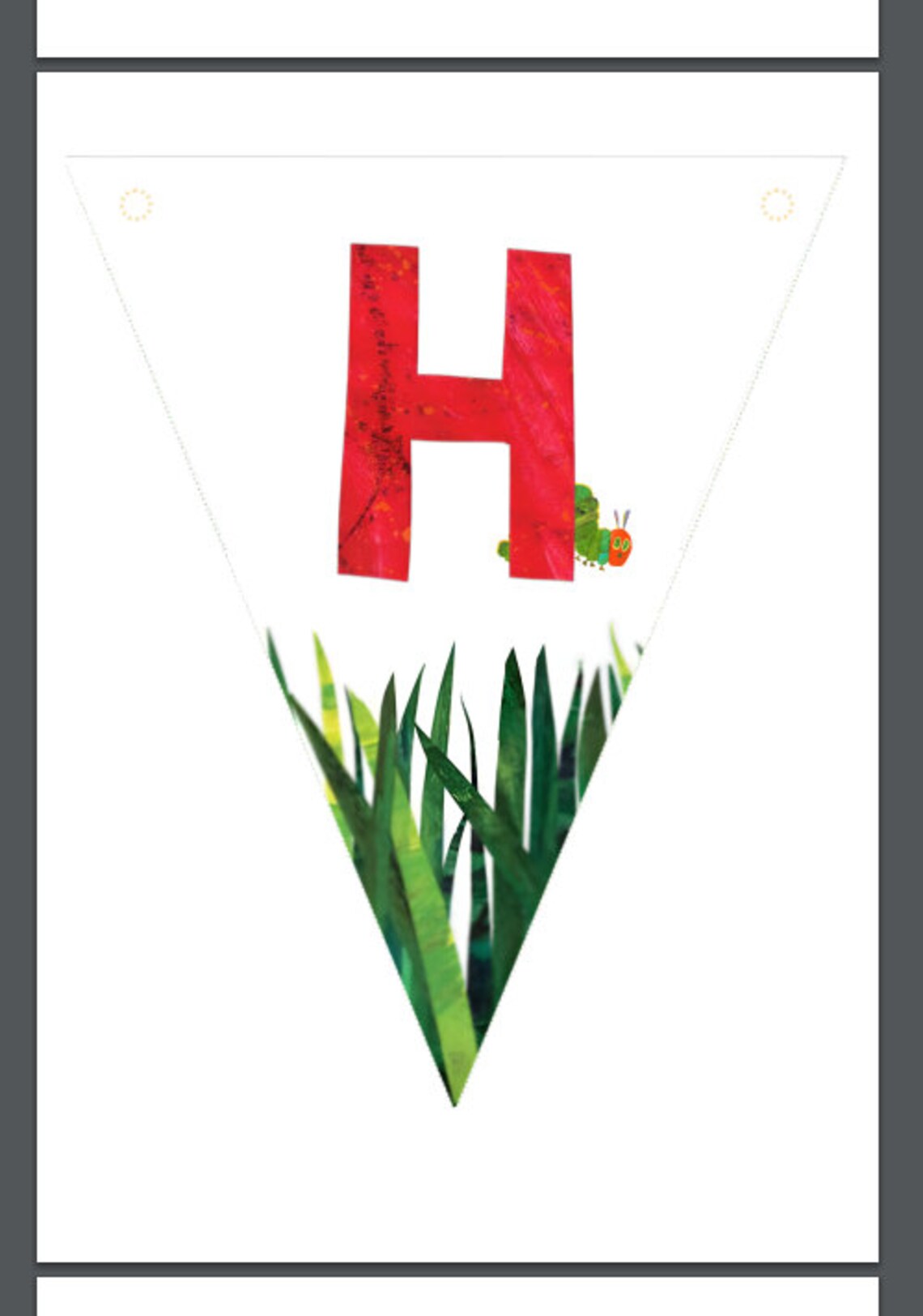 Very Hungry Caterpillar Happy Birthday Banner Digital Download - Etsy
