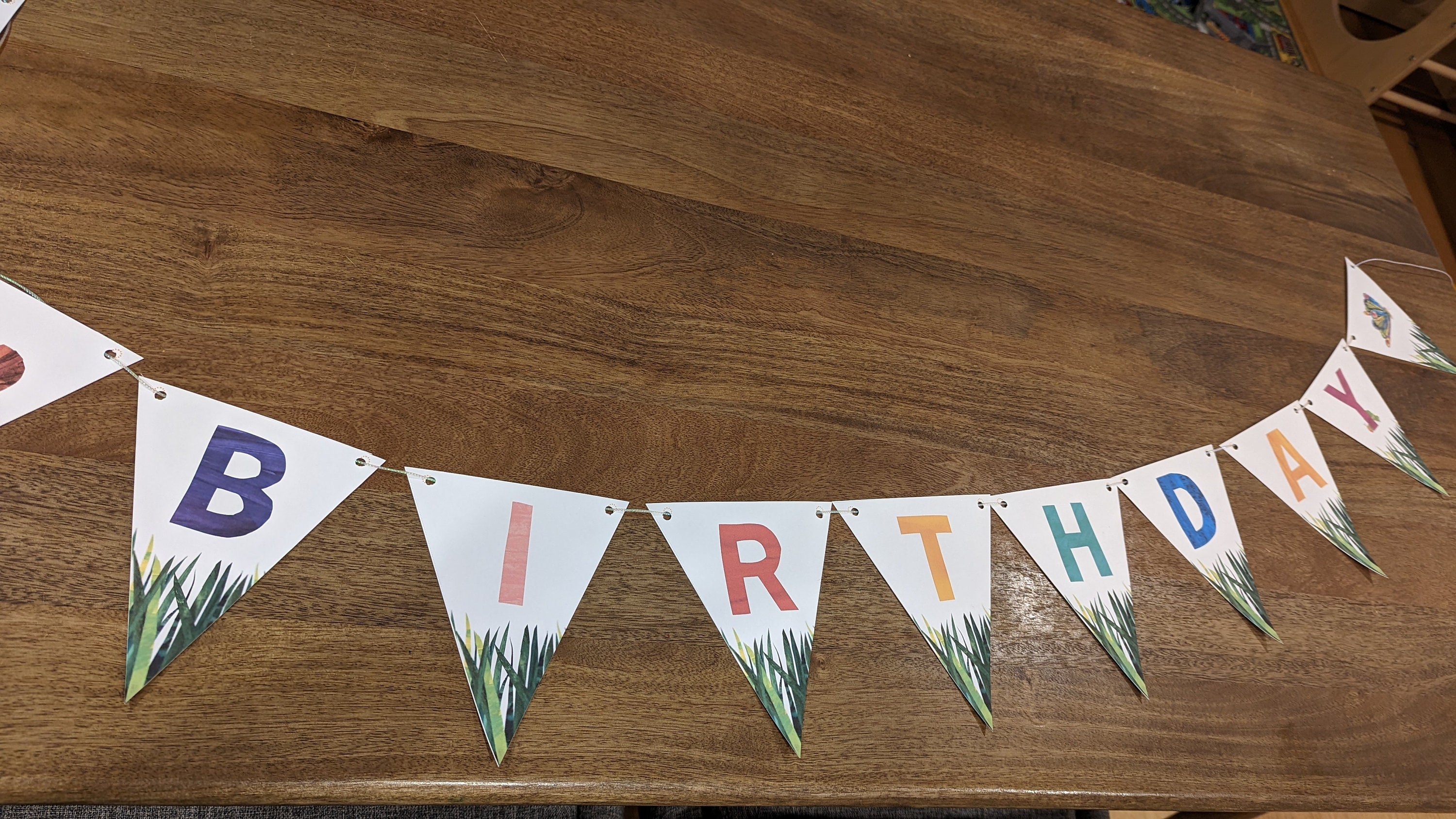 Very Hungry Caterpillar Happy Birthday Banner Digital Download (x2 ...