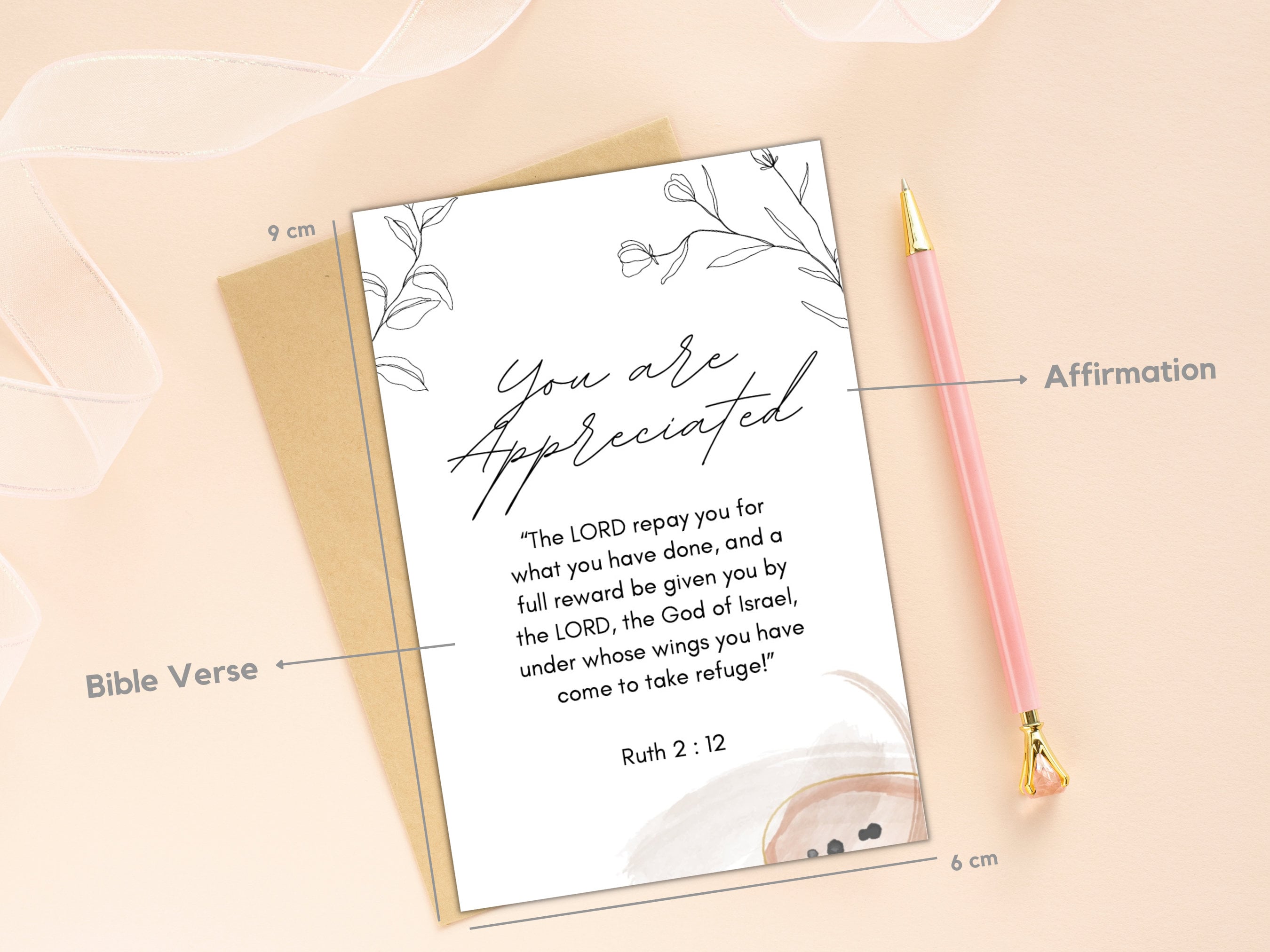 Women Bible Affirmation Cards, 6 X 9 Cm Scripture Encouragement Cards ...