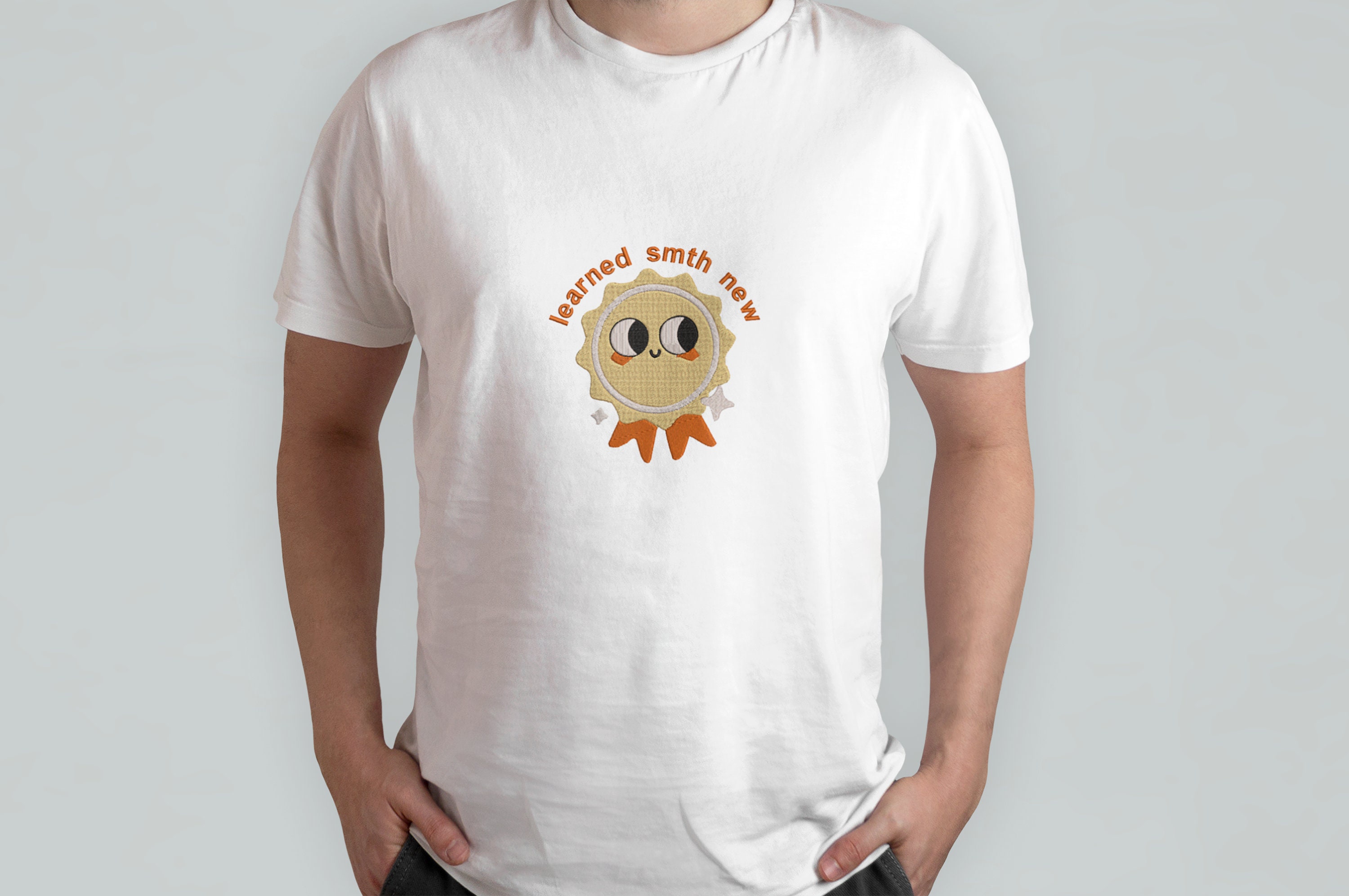 Badge Embroidery Design - Learned Something New - Quote Badges ...