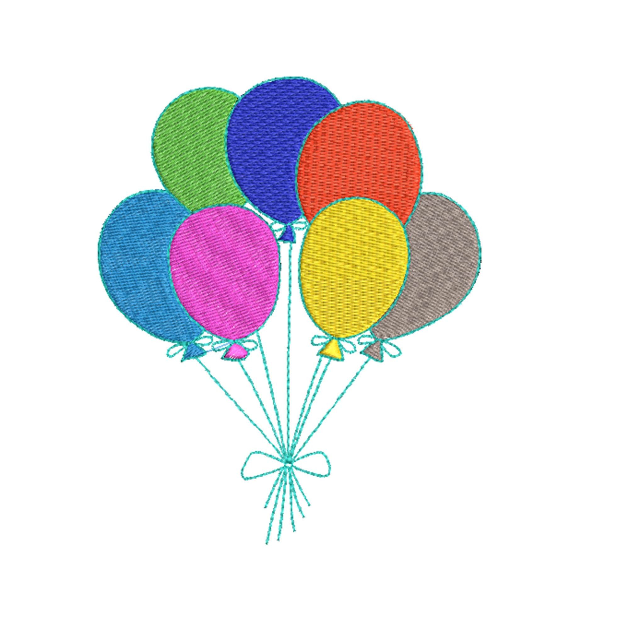 Balloon Embroidery Design Colorful Balloon Popular Embroidery Designs ...