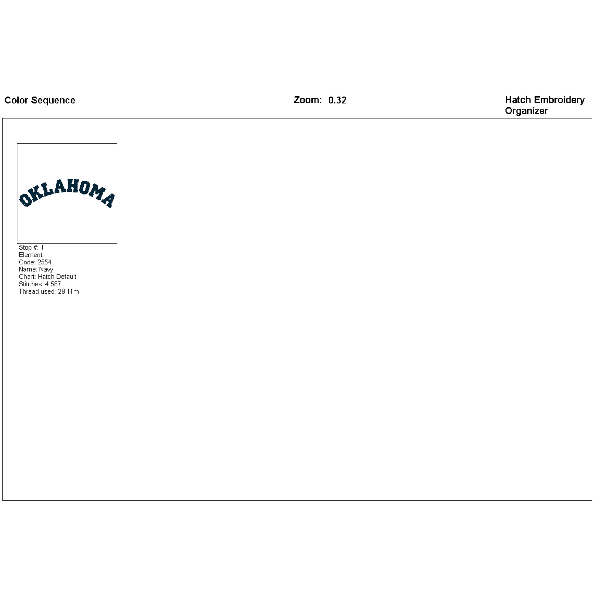 Oklahoma Machine Embroidery Design - States Embroidery Design Dst Exp ...