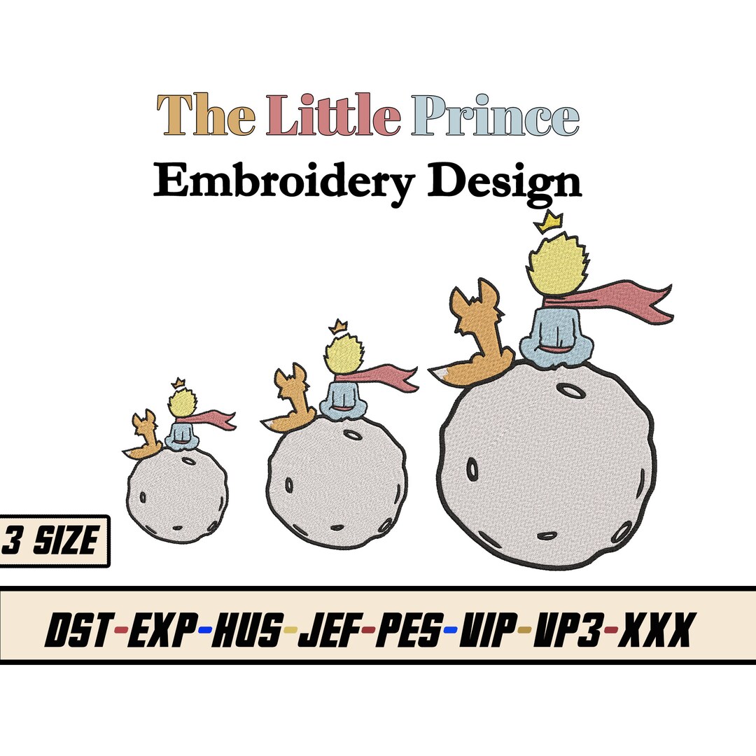 Le Petit Prince Embroidery Design - the Little Prince Embroidery ...
