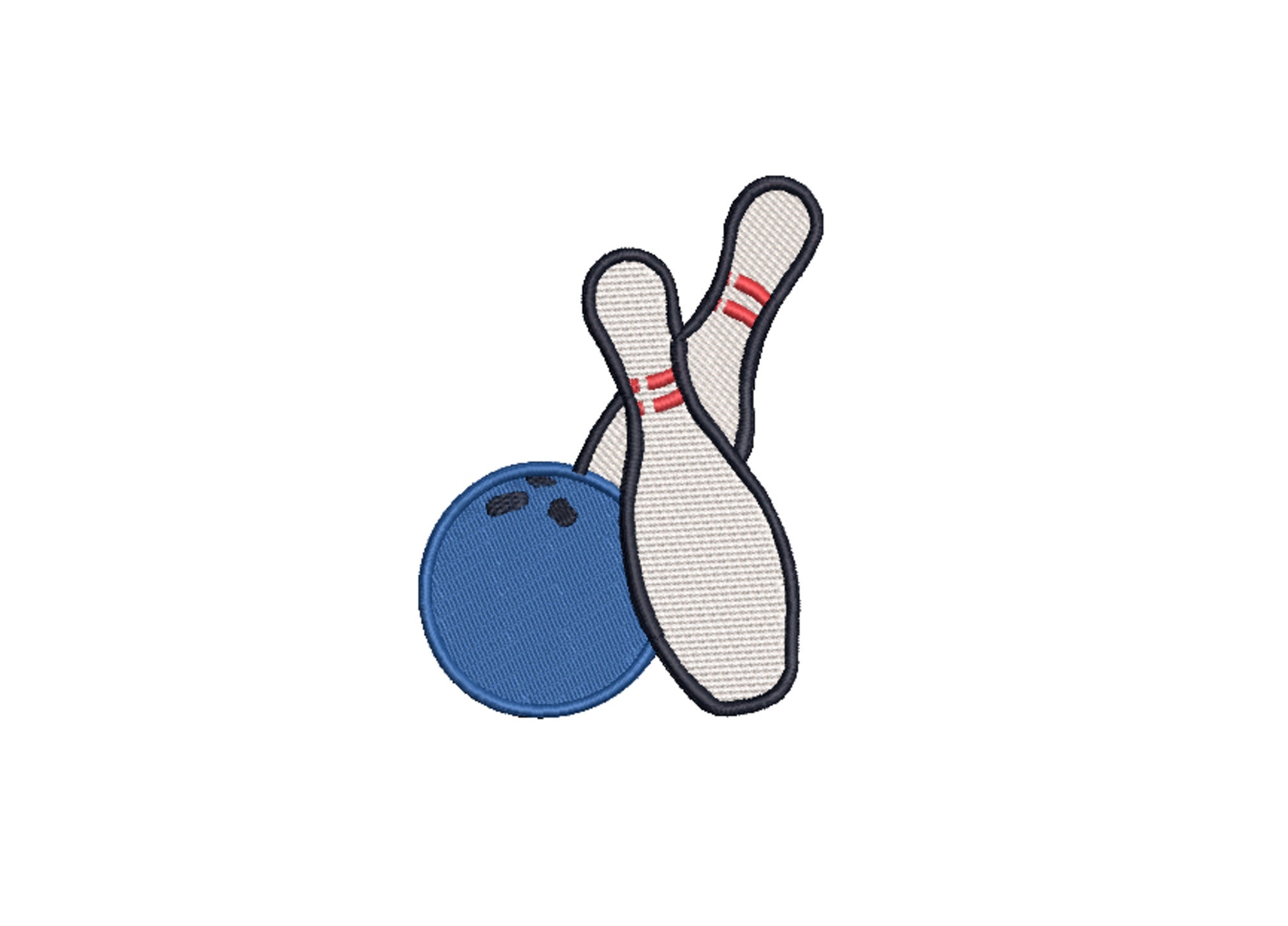 Bowling Machine Embroidery Design - Bowling Embroidery Design ...