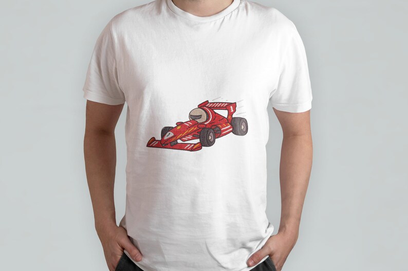 Formula 1 Embroidery Design Formula Racing Car Machine - Etsy