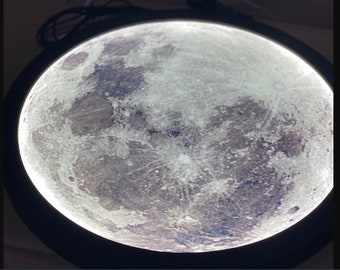 Wooden Wall Lamp white Eclipse / Led Wall Lamp - Etsy