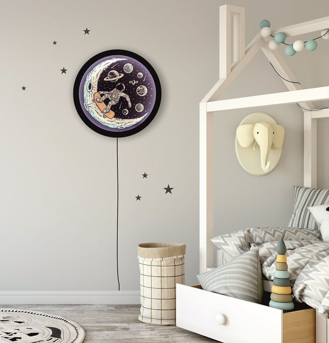 Space Light, Modern LED Light, Dimmable Wall LED Night Light ...