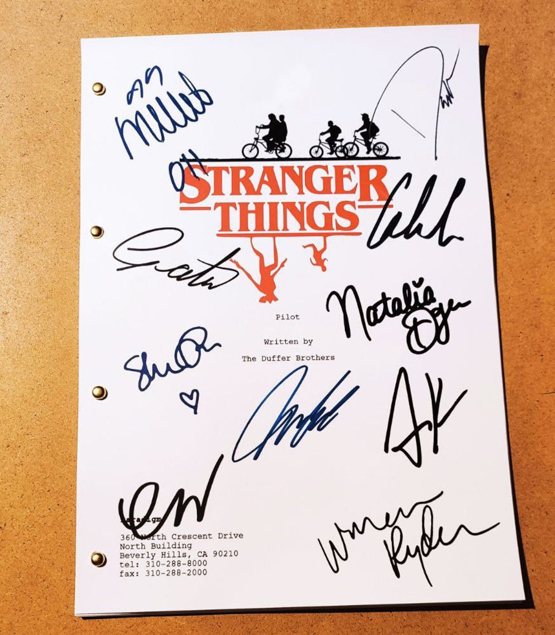 Stranger Things Chapter 1 Chapter 1 Script Pilot Episode - Etsy UK