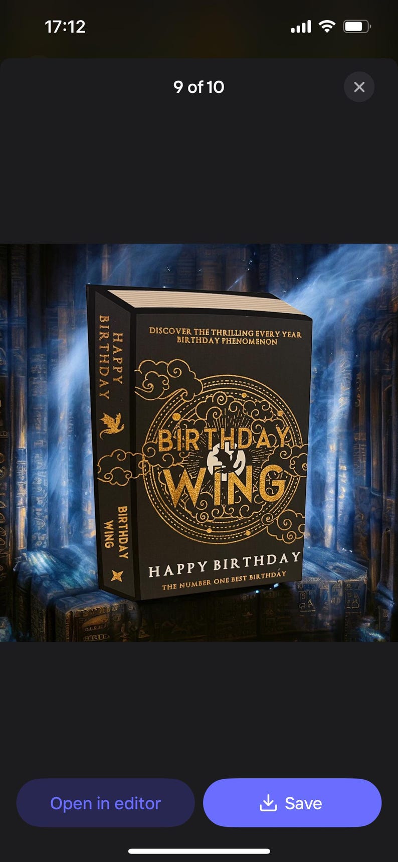 Book Birthday Card, Fourth Wing Inspired Birthday Card, Bookish, Book ...