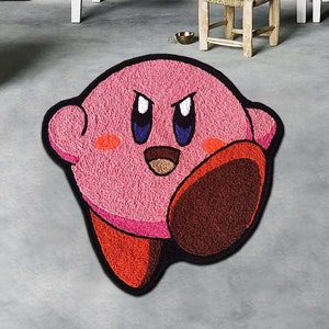 Kirby Rug, Kirby Nintendo Decor, Girl Room Decor, Pink Rug, Kirby ...