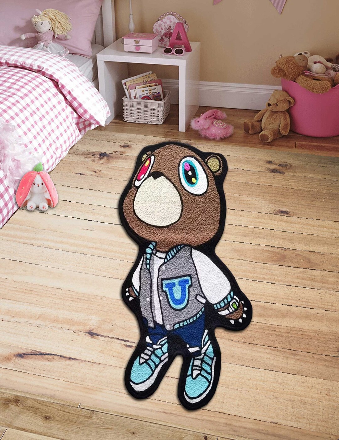Kanye West Dropout Bear, Kanye West Rug, Kanye West Decor, Kanye Bear ...