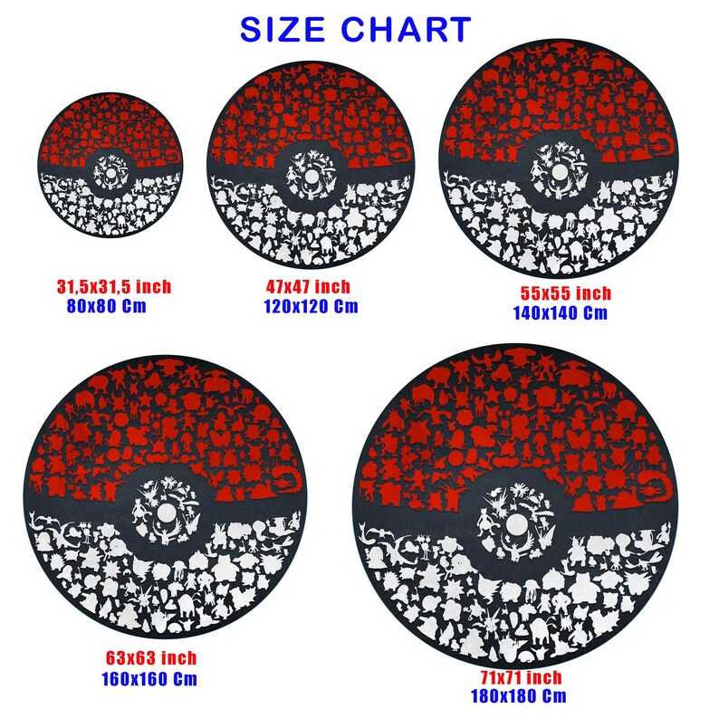 Pokemon Rug Pokeball Rug Children Room Decor Home Print - Etsy
