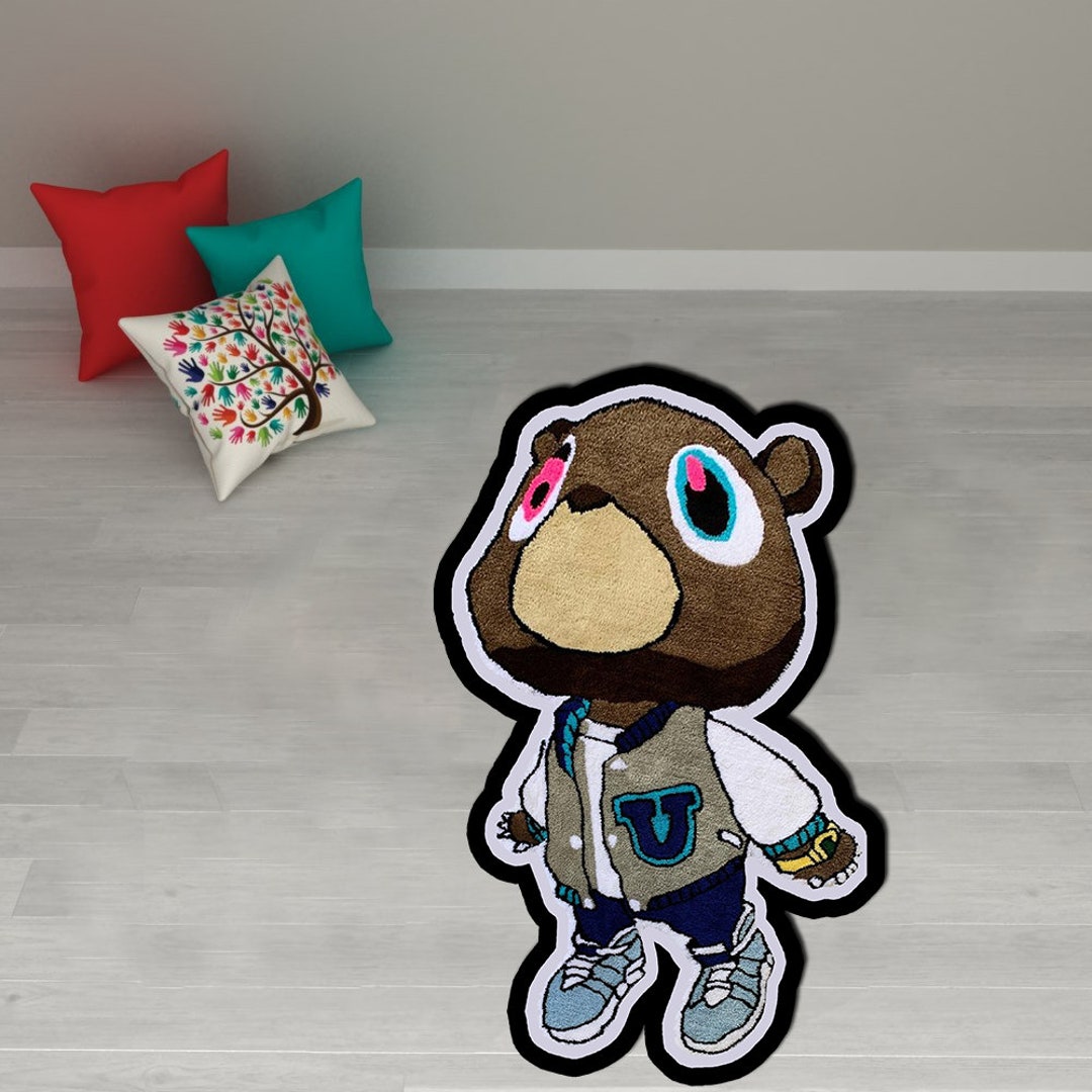 Kanye West Dropout Bear, Kanye West Rug, Kanye West Decor, Kanye Bear ...