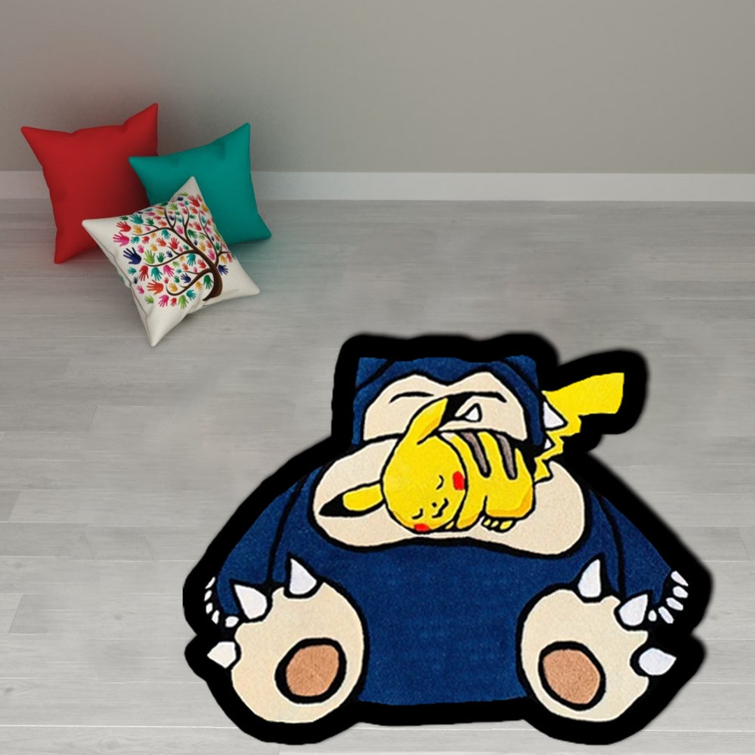 Snorlax Sleepy Rug, Snorlax Anime Rug, Snorlax Rug, Pokemon Rug ...